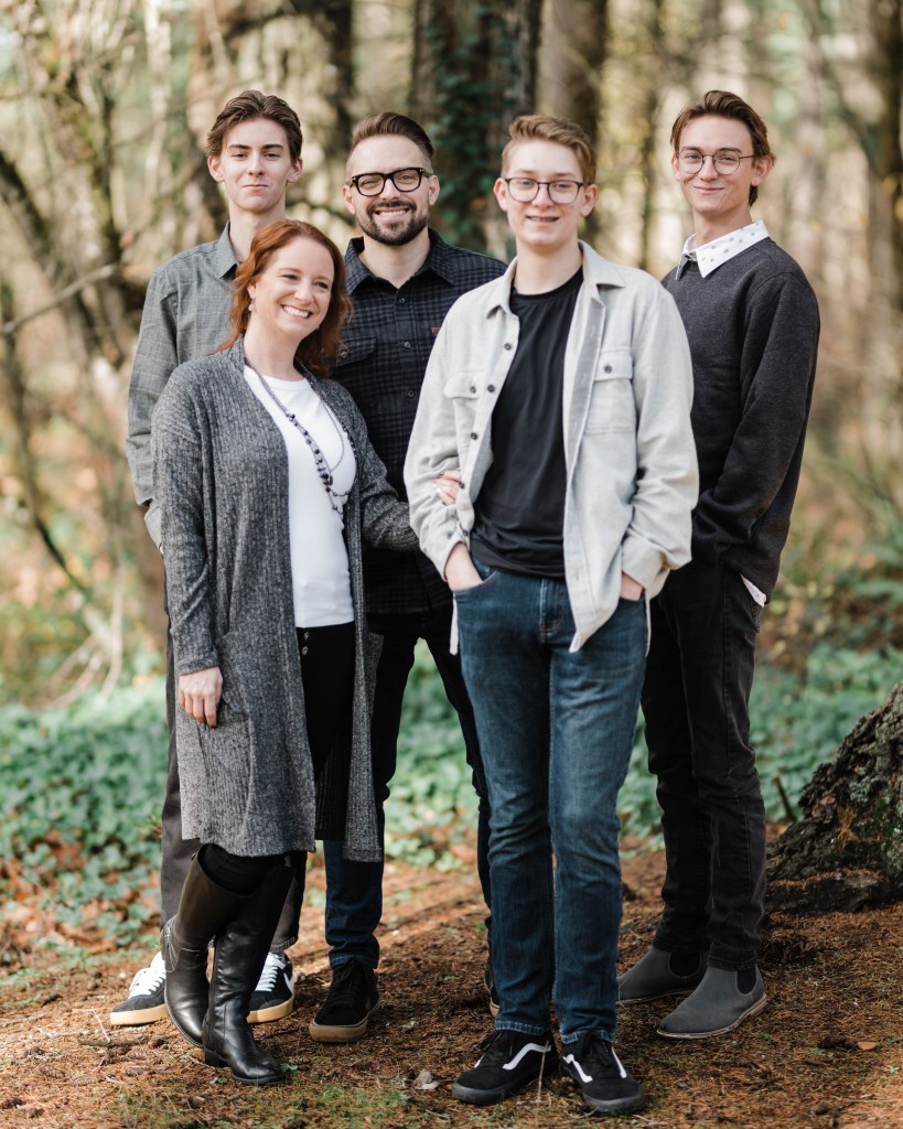 The Butterfield Family in Camas, Washington.